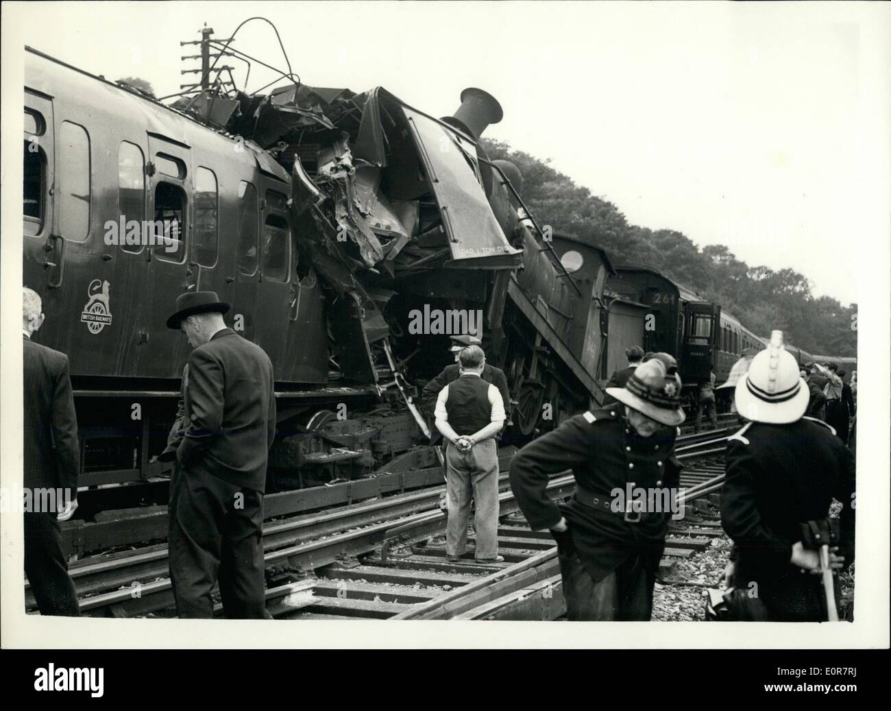 Jul. 07, 1958 - Many Injured In London Train Crash.. Between twenty and ...