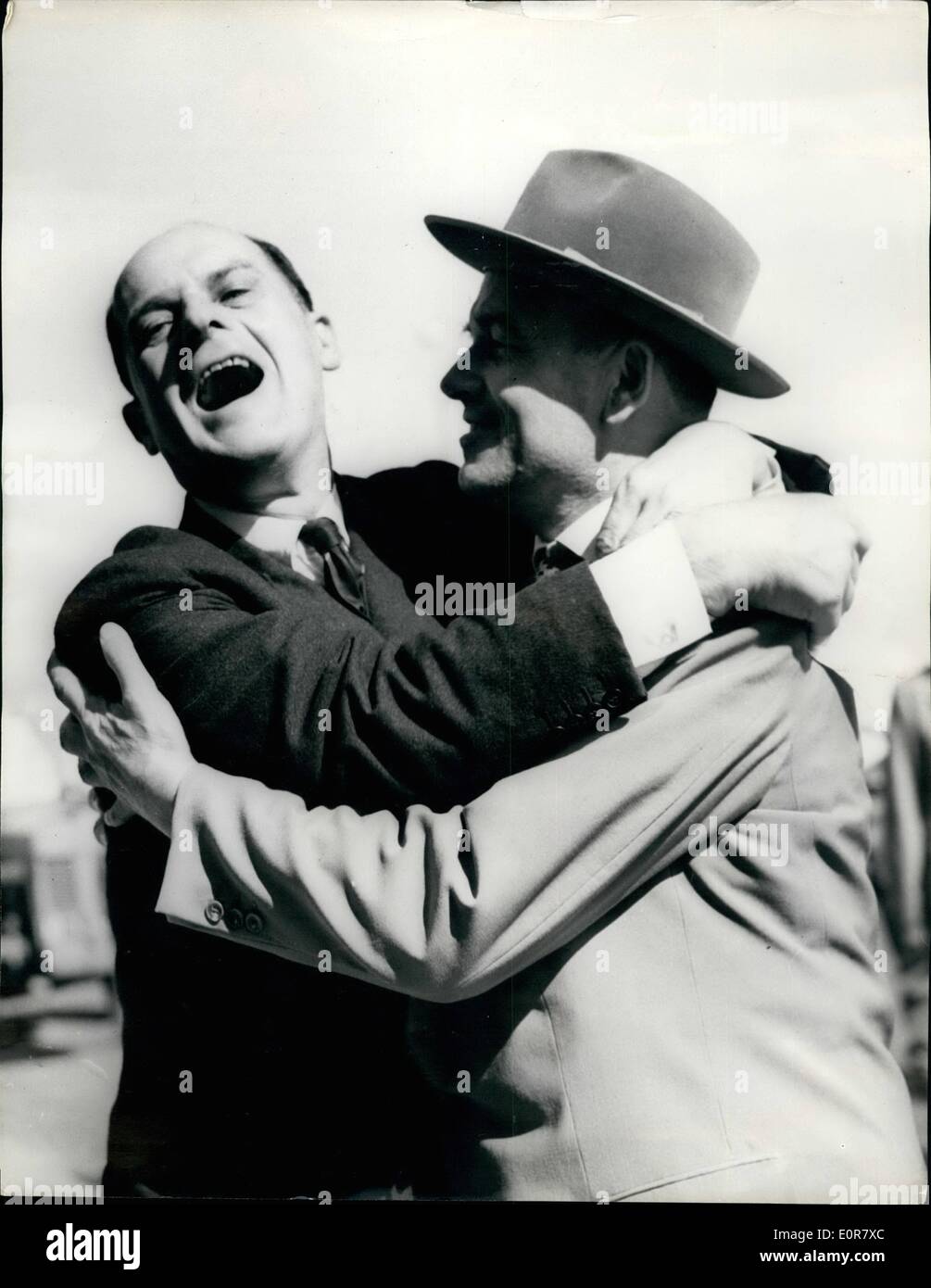 Jul. 07, 1958 - U-Boat Captain Meets Man He Saved During War: The man ...