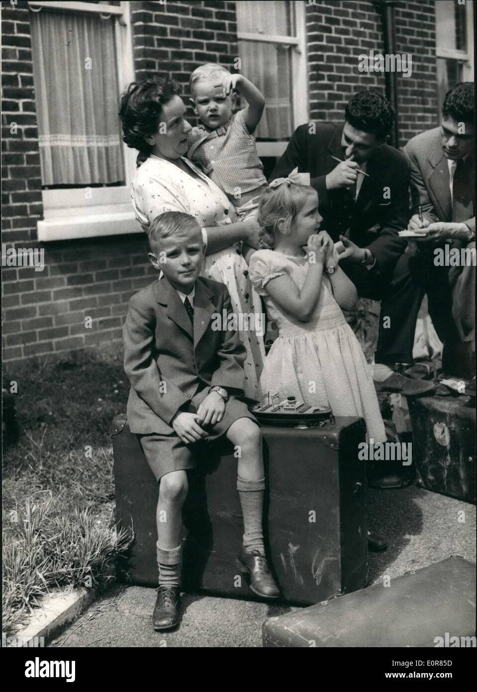 Jul. 07, 1958 - First Britons Arrive Home From Iraq: A party of British ...