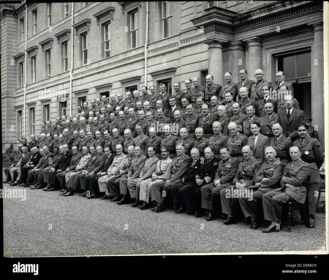 Aug. 07, 1958 - 7-8-58 Sir Gerald Templer holds his C.I.G.S. Conference ...