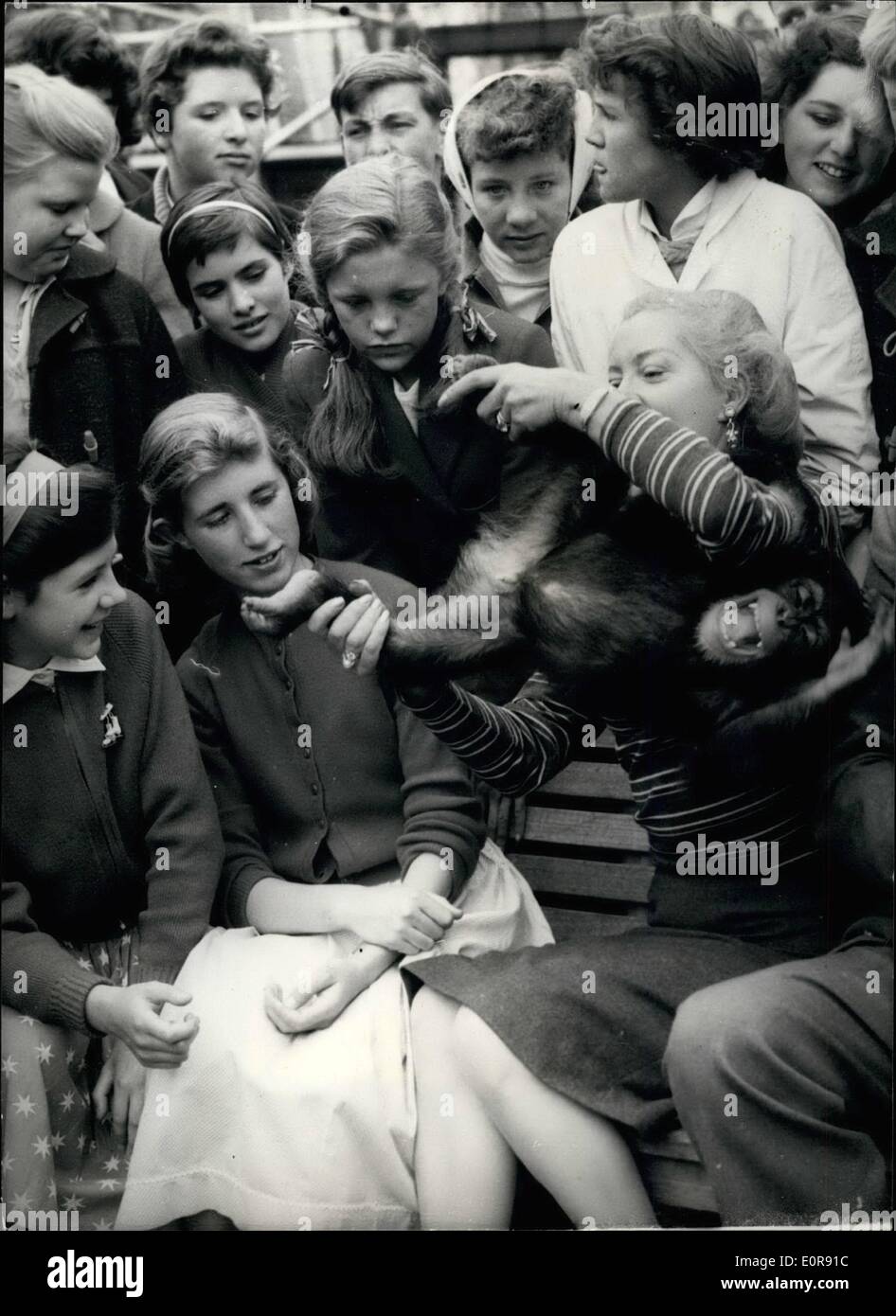 Aug. 08, 1958 - Armand And Michaela Denis Present Animal To The ...