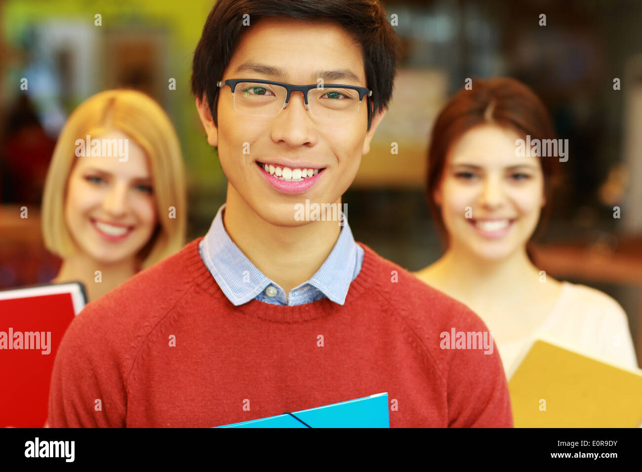 Cheerful group of students Stock Photo - Alamy