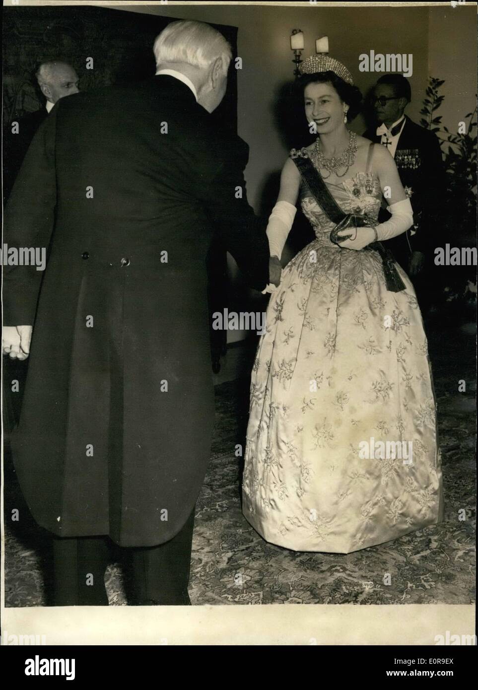 Oct. 10, 1958 - The Queen and Prince Philip Dine with President Heuss ...