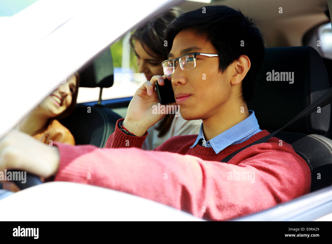 Asian male drive car hi-res stock photography and images - Alamy