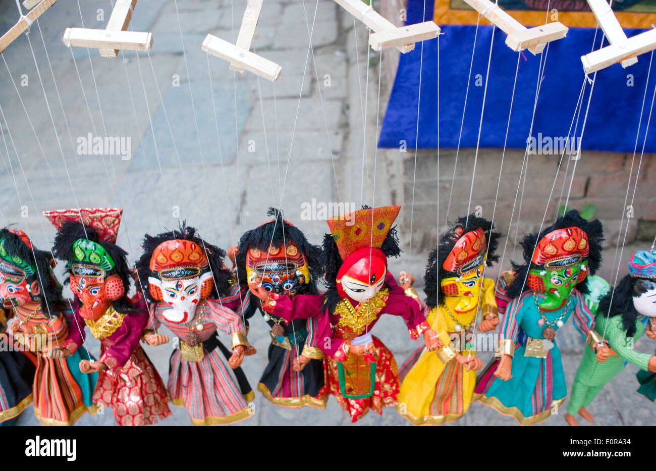 Puppet showPatan city in Nepal Stock Photo - Alamy