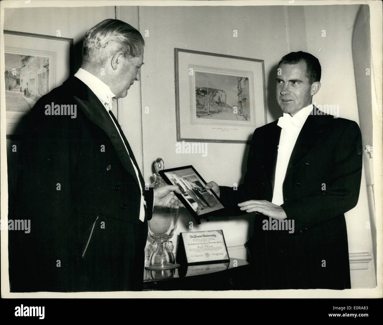 Nov. 11, 1958 - Mr. Nixon Dines At No. 10.: The United States' Vice ...
