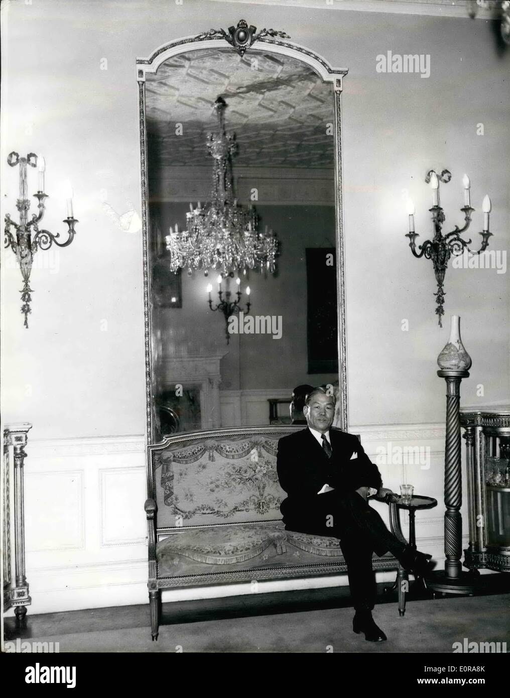 Nov. 11, 1958 - New Korean Ambassador at home. Mr. Yu Taik Kim the new ...