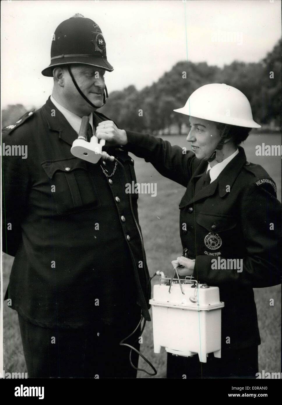 Oct. 03, 1958 - Civil Defence Exhibition in Hyde Park - Photo Shows ...