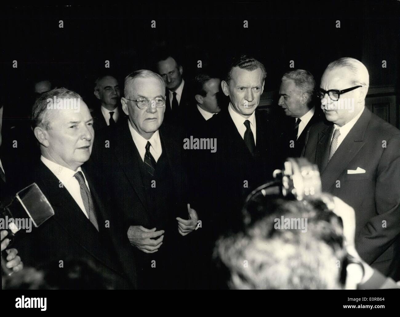 Dec. 12, 1958 - Paris Talks. Photo shows The Four Photographed Together ...