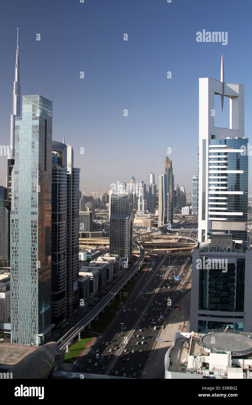 Dubai tallest skyscrapers hi-res stock photography and images - Alamy