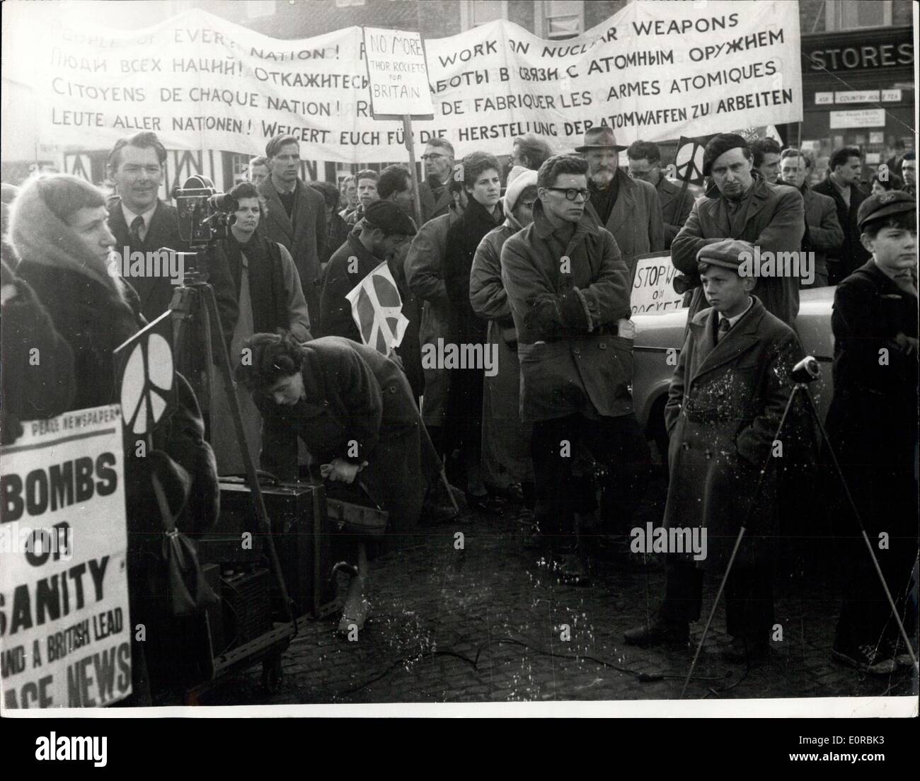 Dec. 08, 1958 - ''Ban-The-H-Bomb'' Fanatics Demonstrate at Rocket Site ...