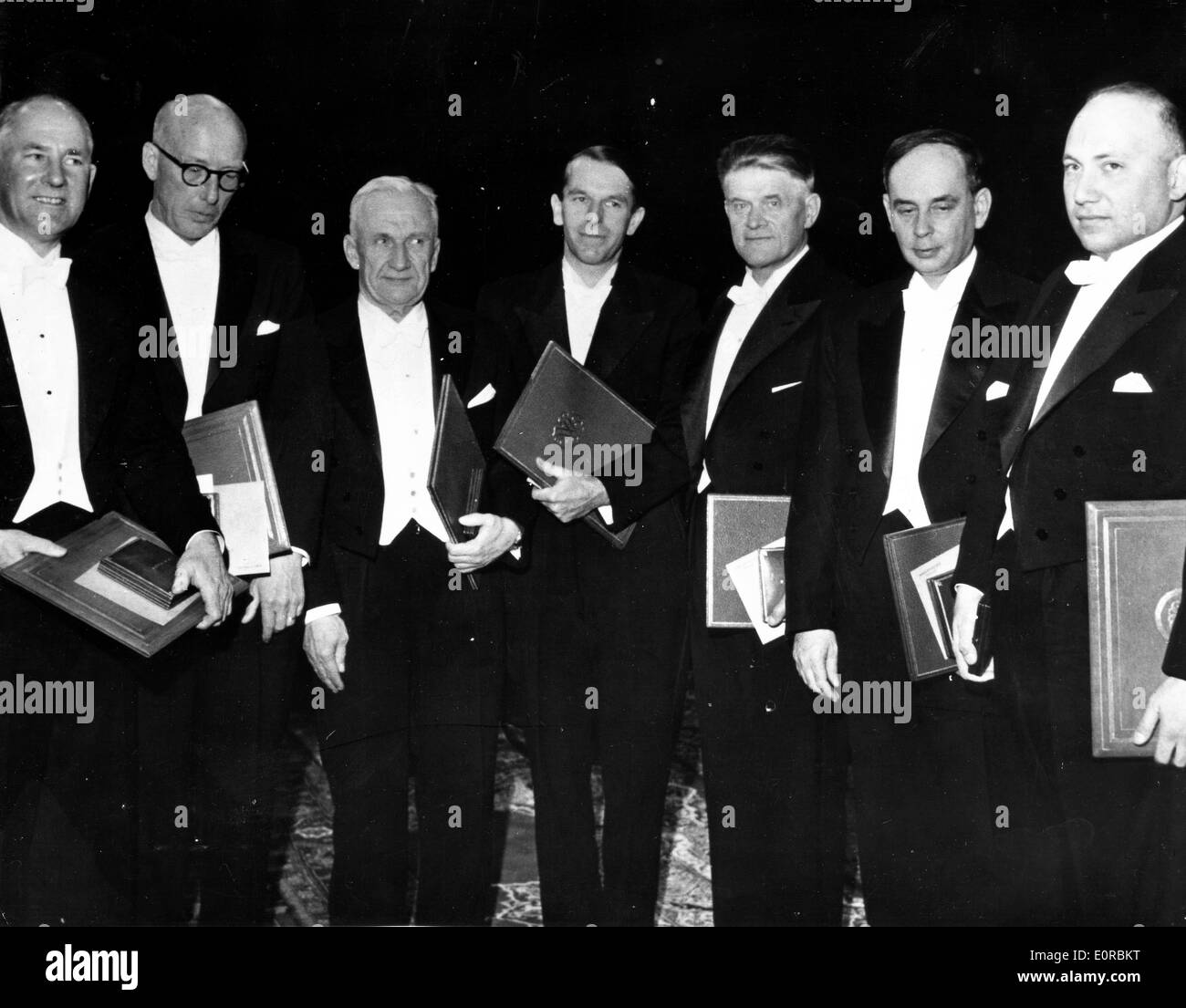 Six of the 1958 Nobel Prize Laureates Stock Photo - Alamy