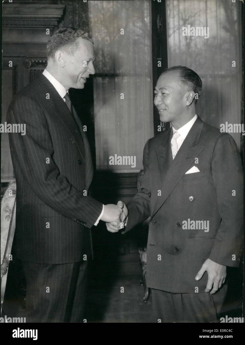 Jan. 01, 1959 - M. Cove De Murville Receives M. Pote Sarasin, Secretary ...