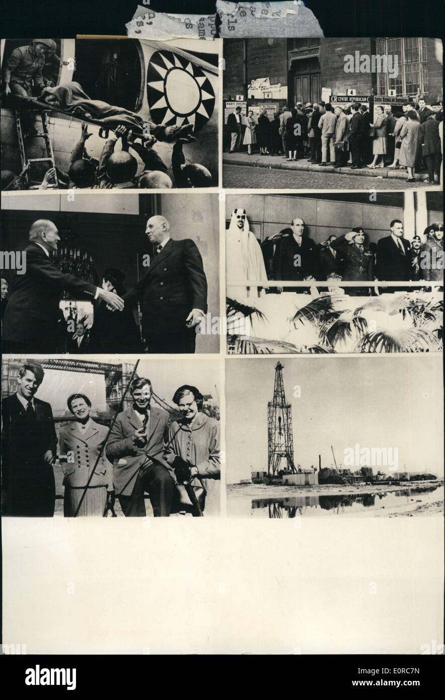 Dec. 12, 1958 - Events Of The Years: From Top to bottom and from left ...