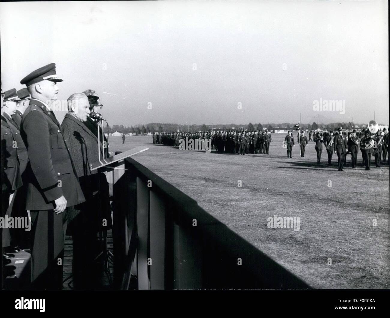 Jan. 01, 1959 - Parade for Colonel Brooks in Bremerhaven: Colonel ...