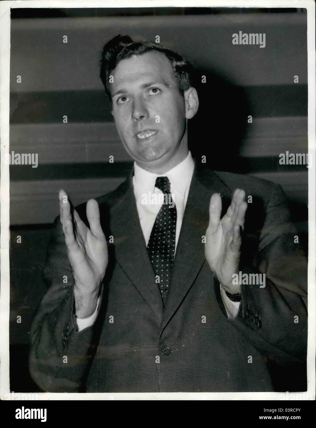 Mar. 03, 1959 - Mr. John Stonehouse M.P. holds press conference. He was ...