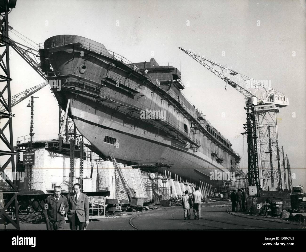 Mar. 03, 1959 - A New French Liner To Be Launched In April: The new ...