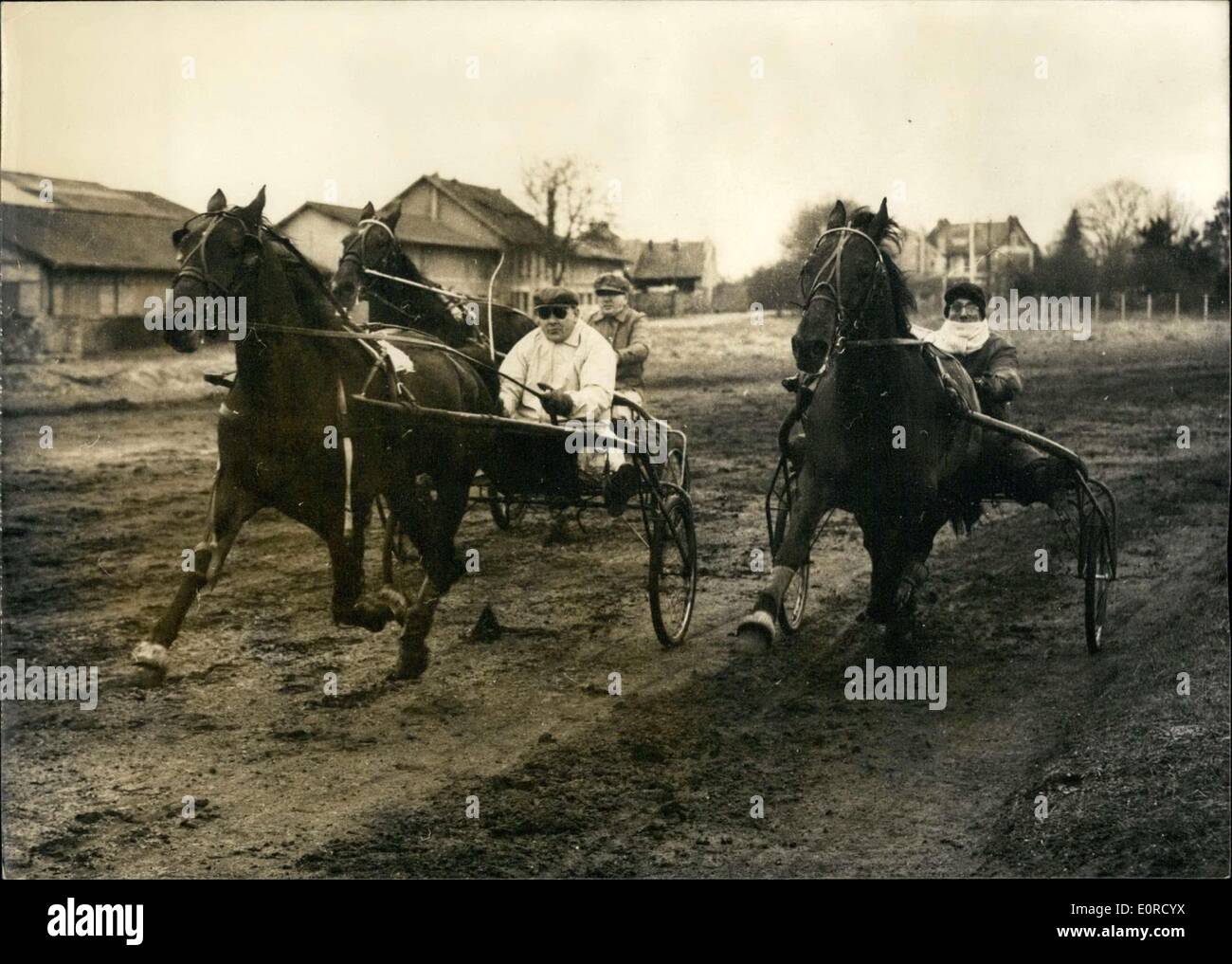 Jan. 21, 1959 - American trotter ''Great Lullwater'' in French race ...