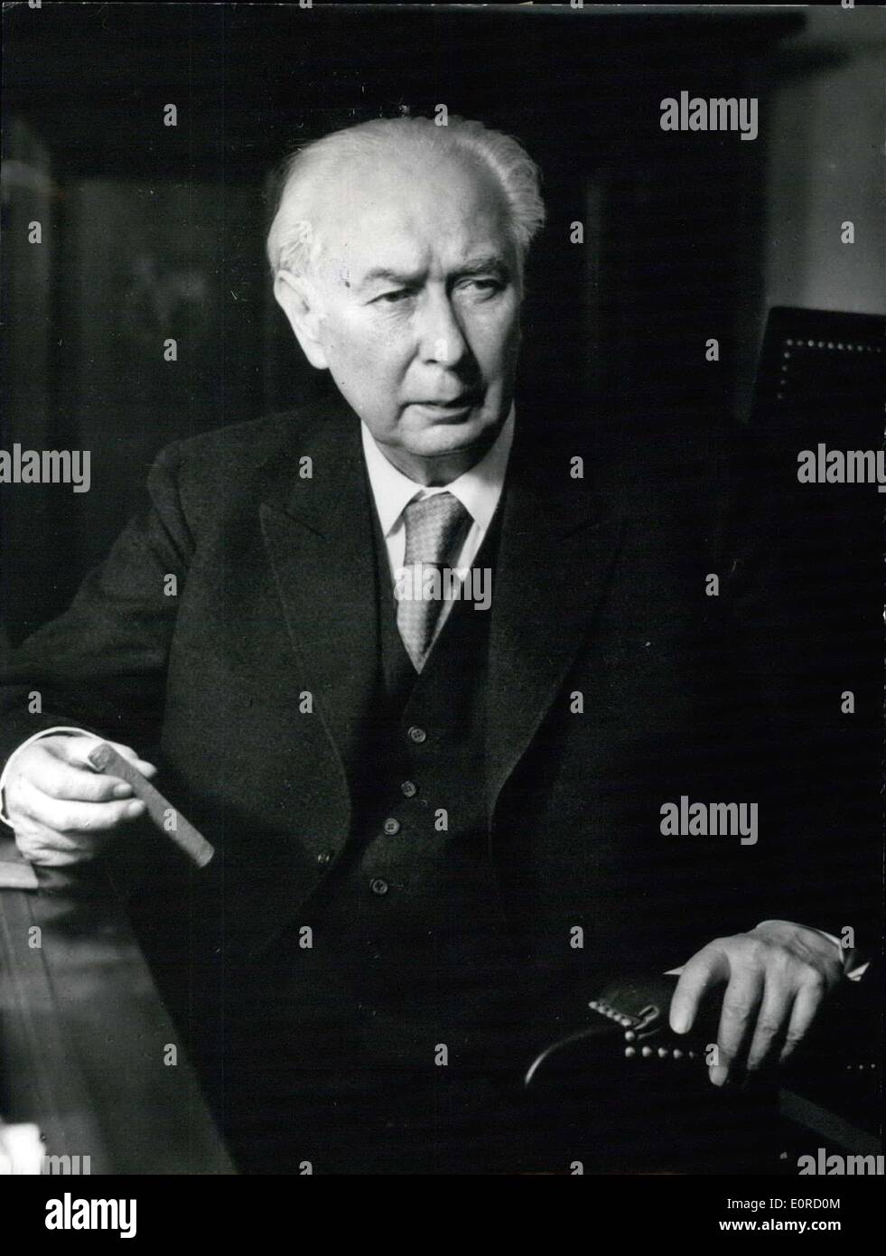 Jan. 26, 1959 - 75th birthday of President Heuss - On January 31st the ...