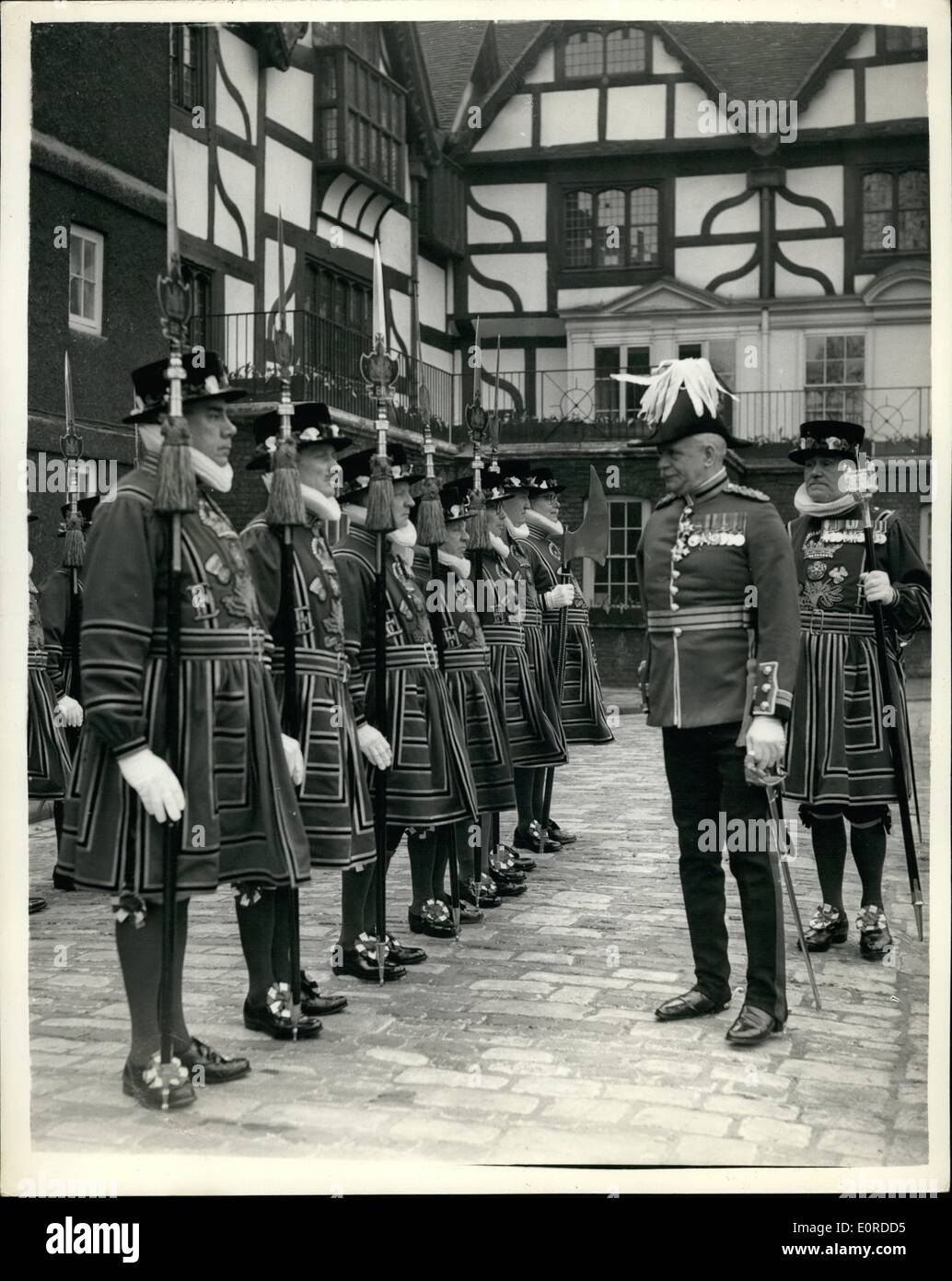 Mar. 03, 1959 - Easter day parade - at the tower of London. Governor ...