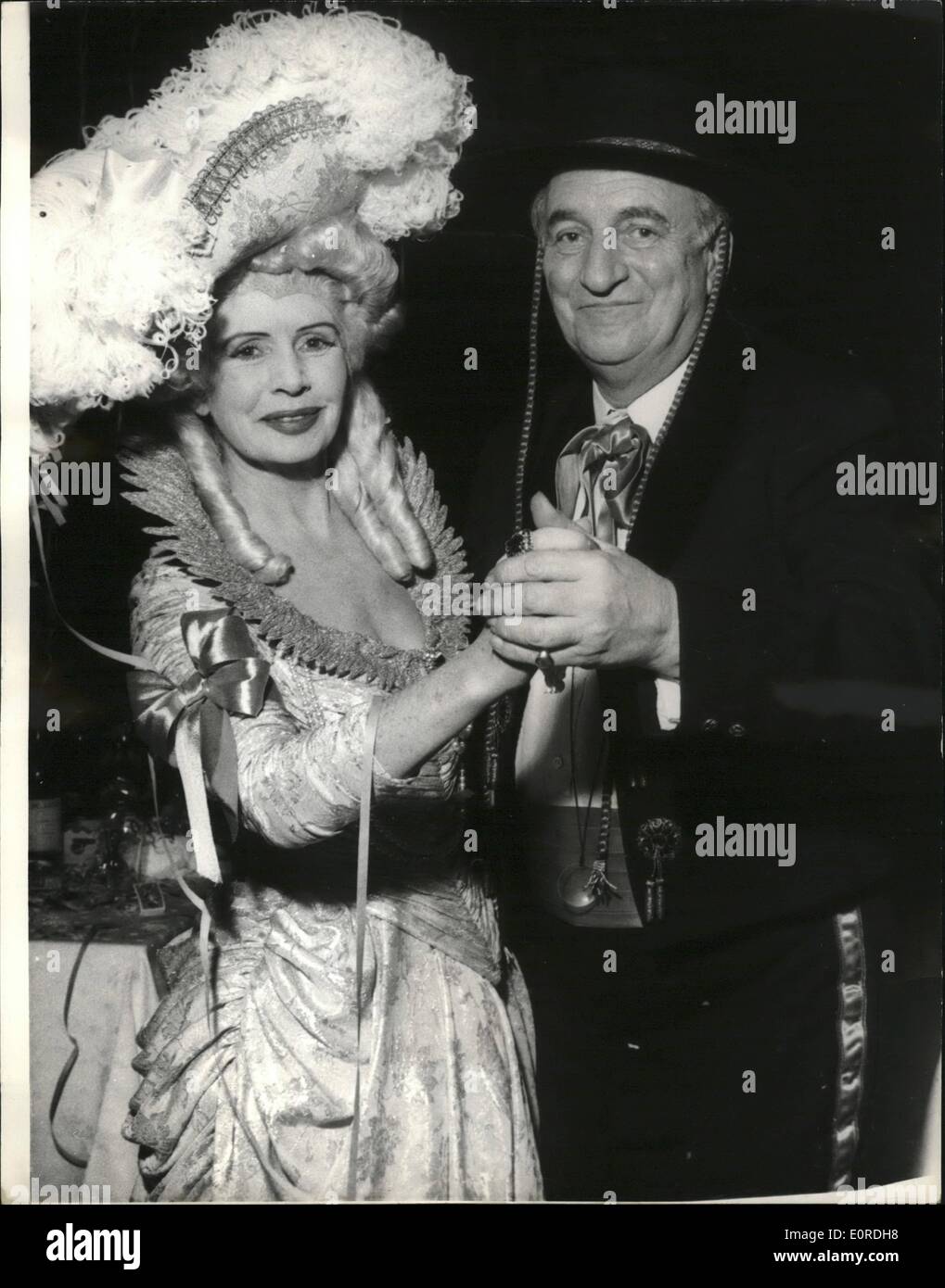 Feb. 02, 1959 - Sir Bernard and Lady Docker attend the Estoril Carnival ...