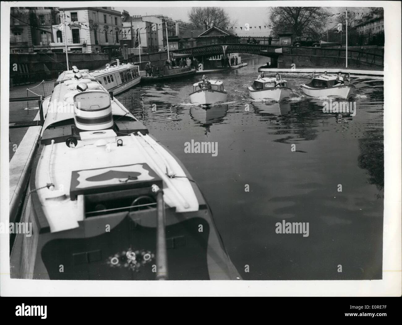 Apr. 04, 1959 - Display Of Canal Pleasure Craft In London: A display of ...