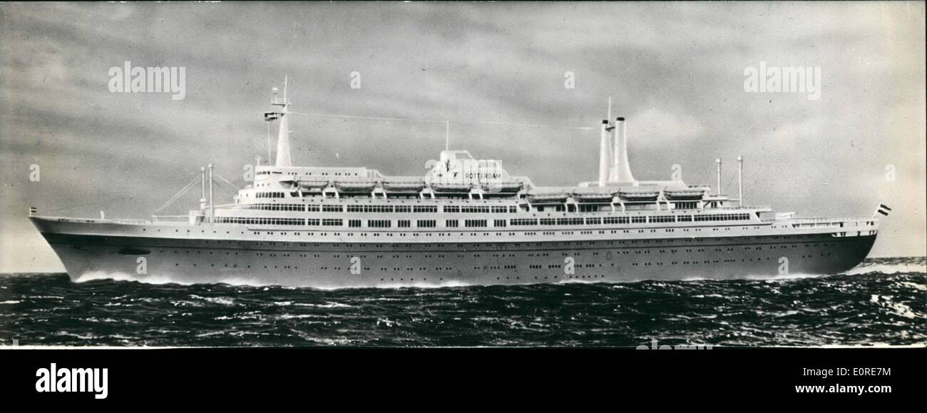 Apr. 04, 1959 - New Dutch liner To Sail on Maiden Voyage. Photo Shows ...