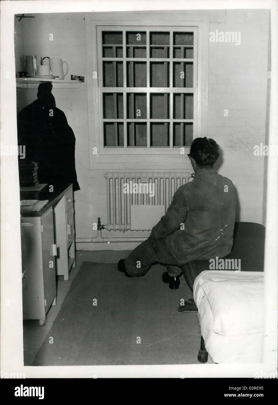 Feb. 11, 1959 - Model of New Type Prison Cell on Display.: A model of ...