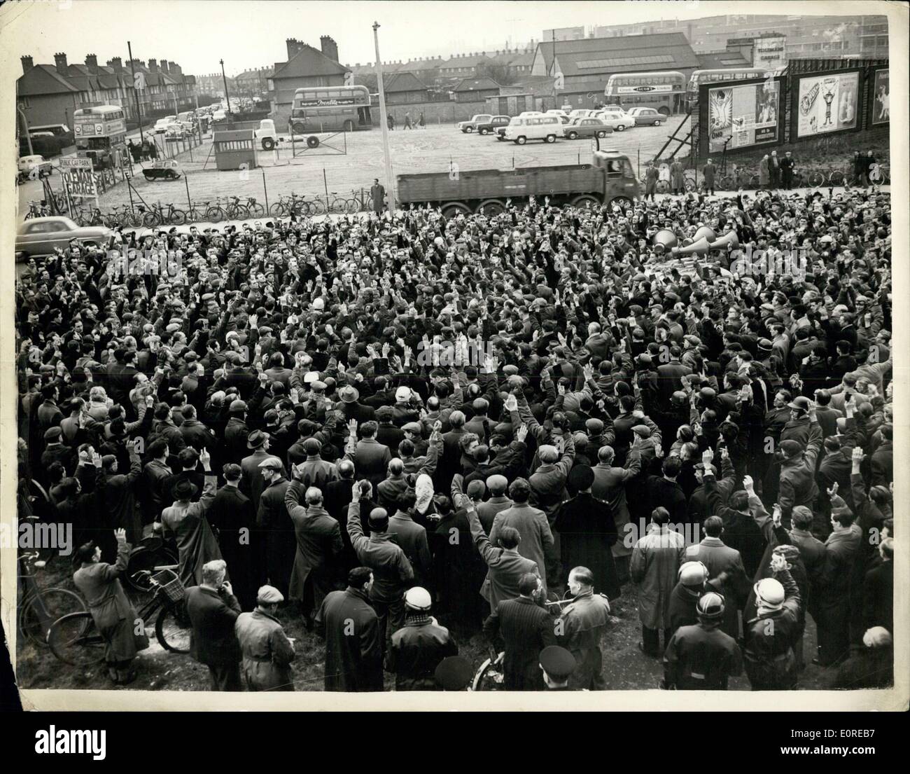 Feb. 26, 1959 - Ford Strike At Dagenham Workers Hold Mass Meeting ...