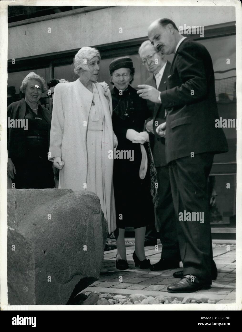 Apr. 04, 1959 - Belgian Queen Mother Visits Archaeological Excavations ...