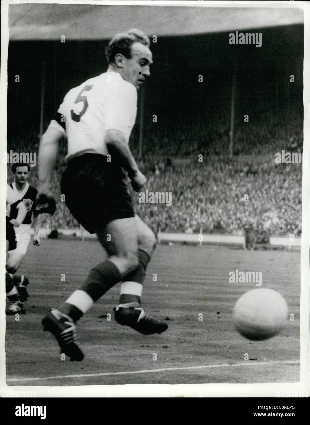 Apr. 04, 1959 - Billy Wright Leads England to Victory. Wolves and ...