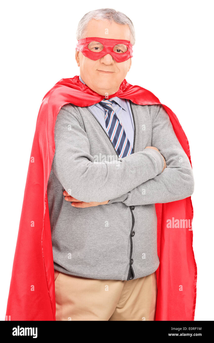 Elderly in superhero costume hi-res stock photography and images - Alamy