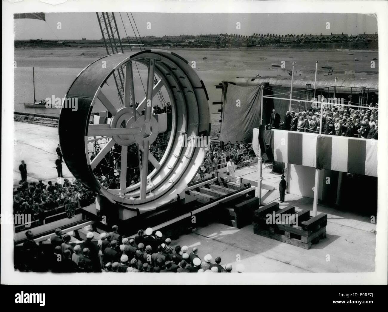 Jun. 06, 1959 - Duke of Ediburgh lays the keel of Britain's first ...