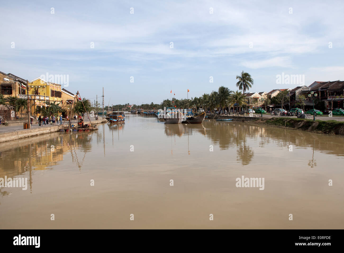 Thu Bon River at Hoi An Stock Photo - Alamy