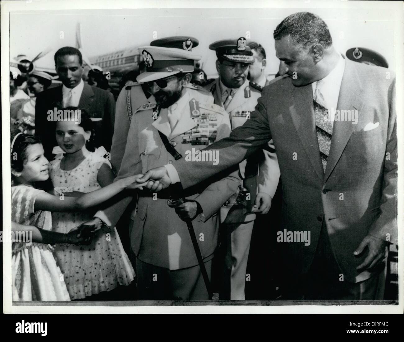 Jun. 06, 1959 - Ethiopian Emperor Arrives in Cairo: Emperor Haile ...