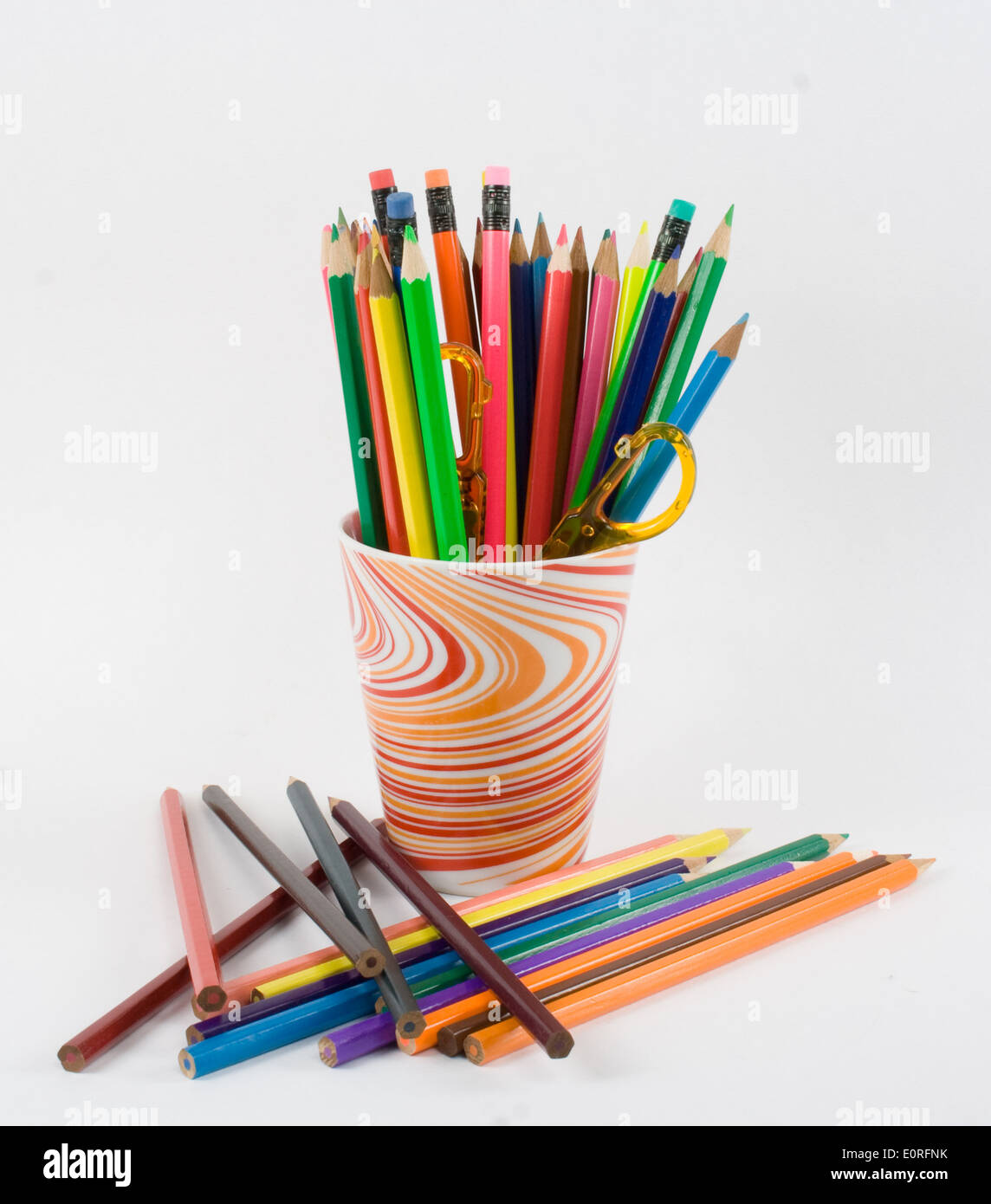 Mug bright pencils hi-res stock photography and images - Alamy