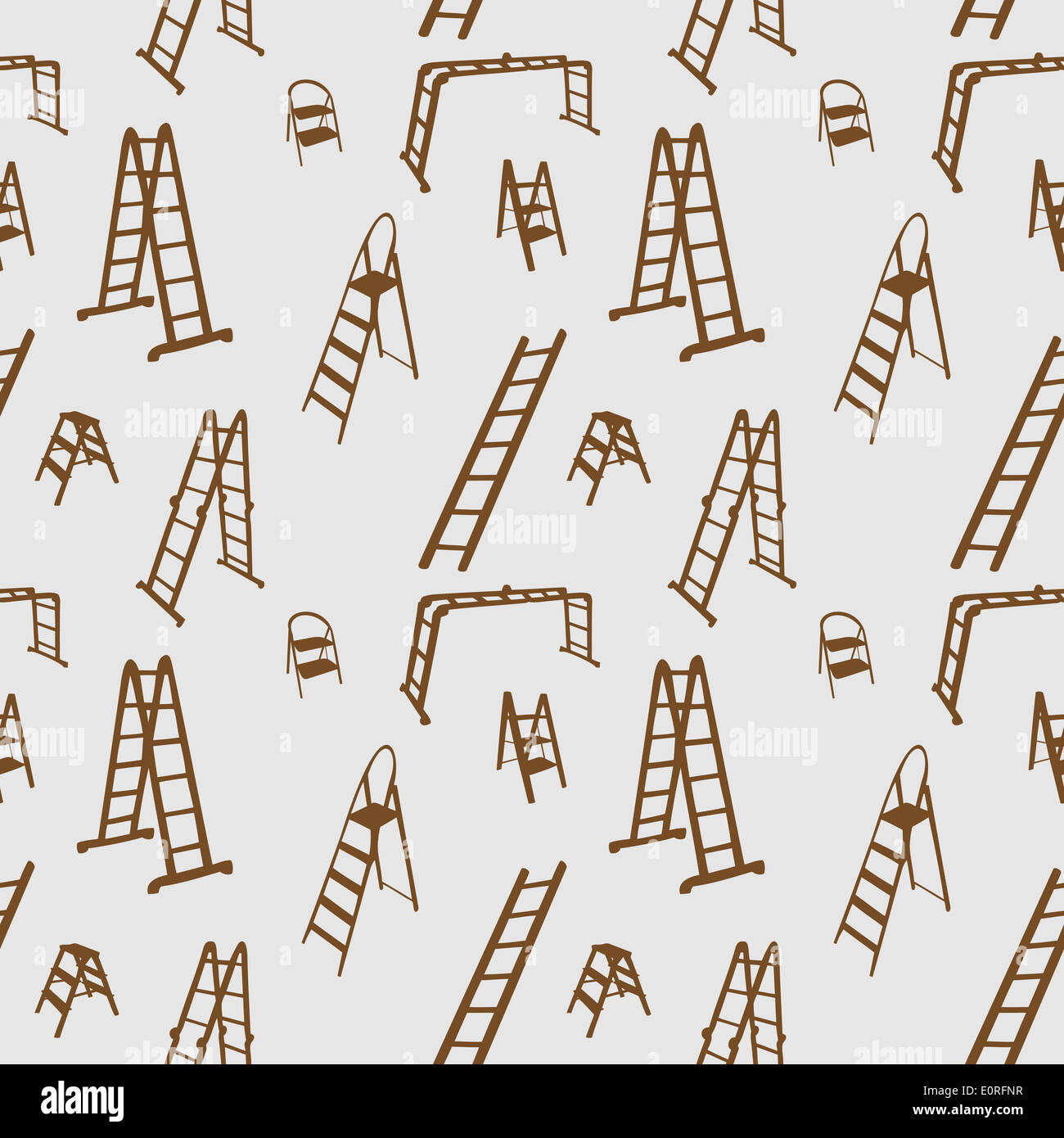 Seamless pattern of ladder silhouette. vector illustration Stock Photo ...