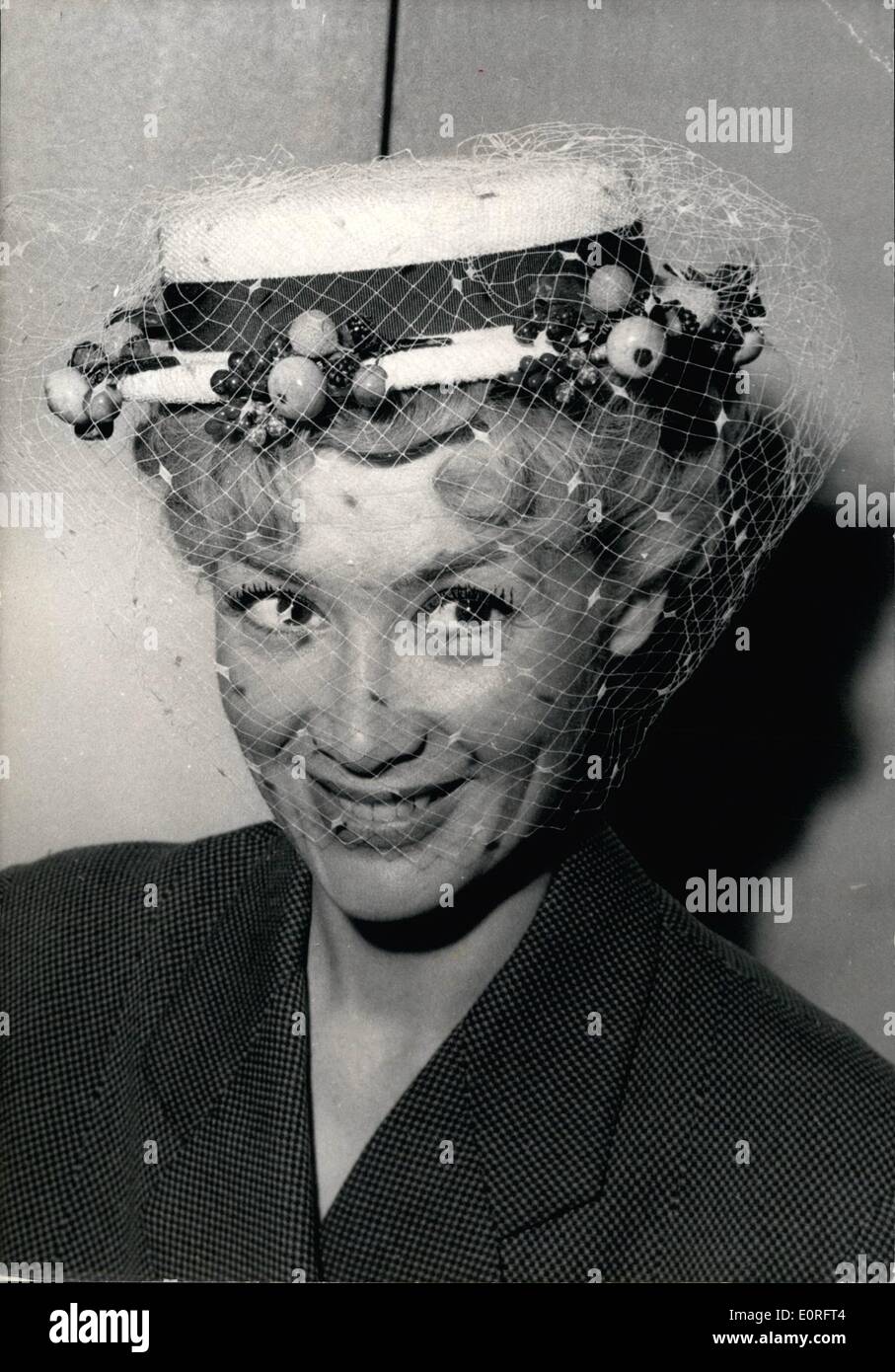 May 05, 1959 - A New hat For French Actress Colette Doreal: The ...