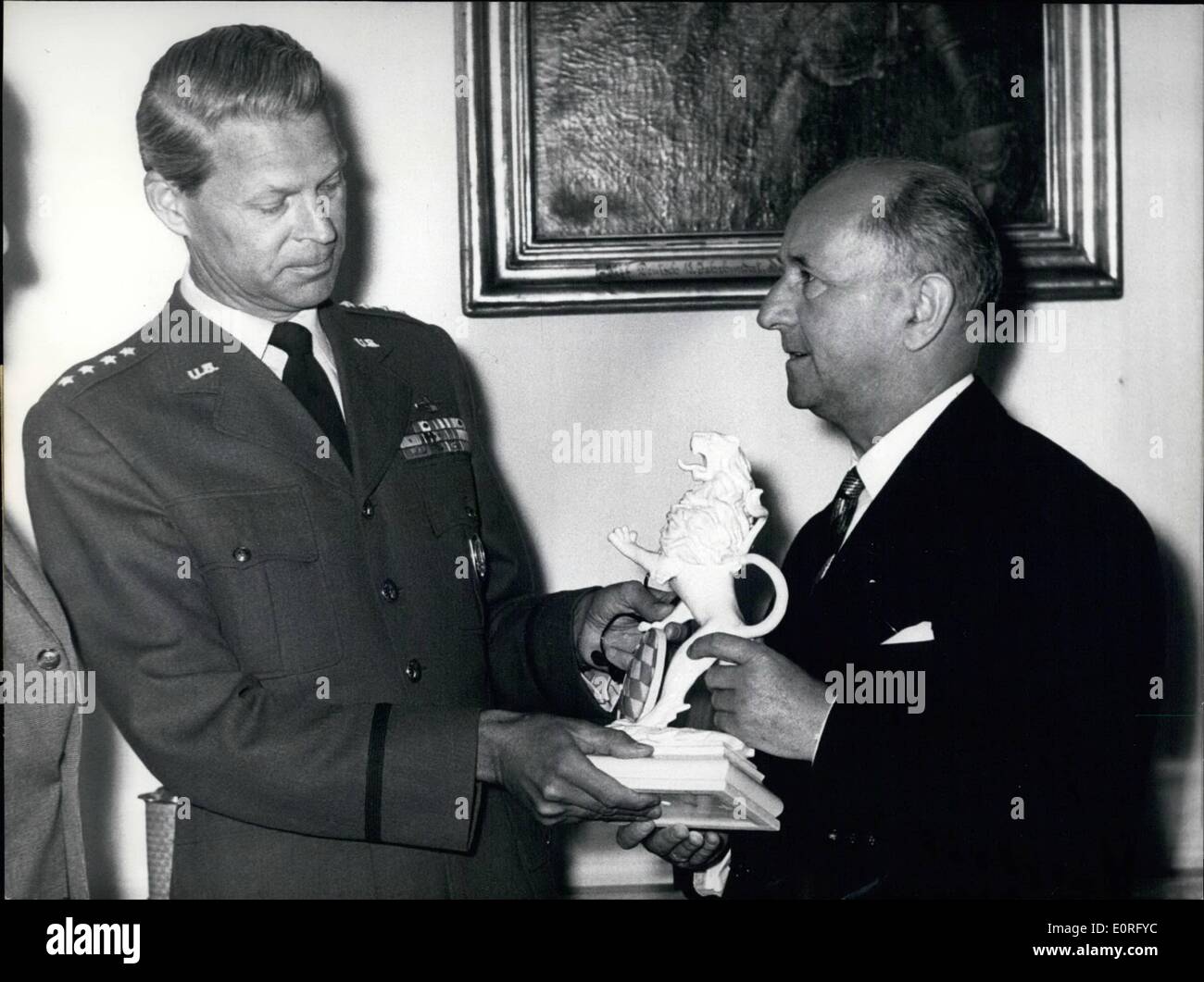 Jun. 06, 1959 - General Lauris Norstad visits Bavarian Prime Minister ...
