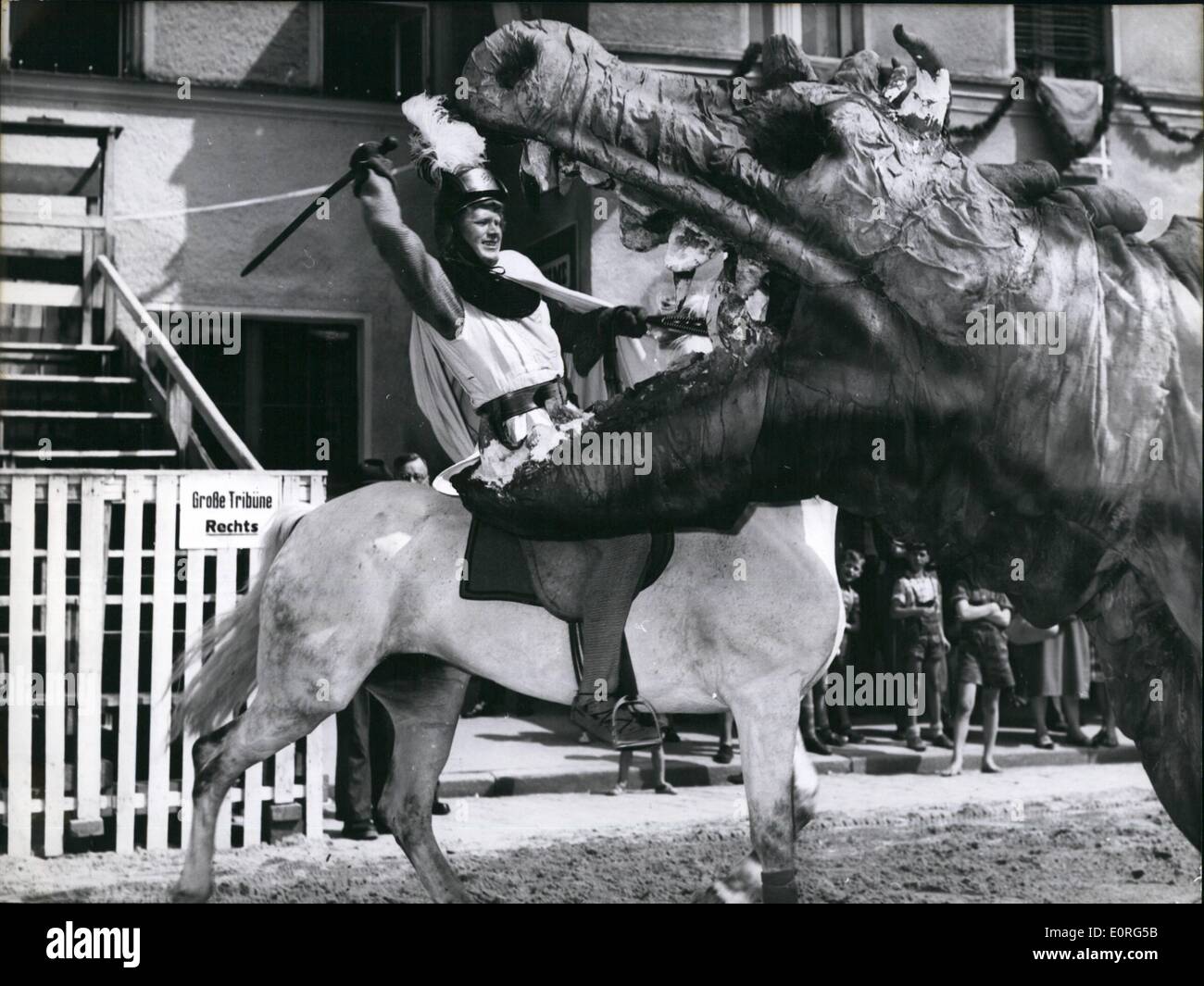 Aug. 08, 1959 - Knight Udo fights the dragon from Aug 8th till 16th in ...