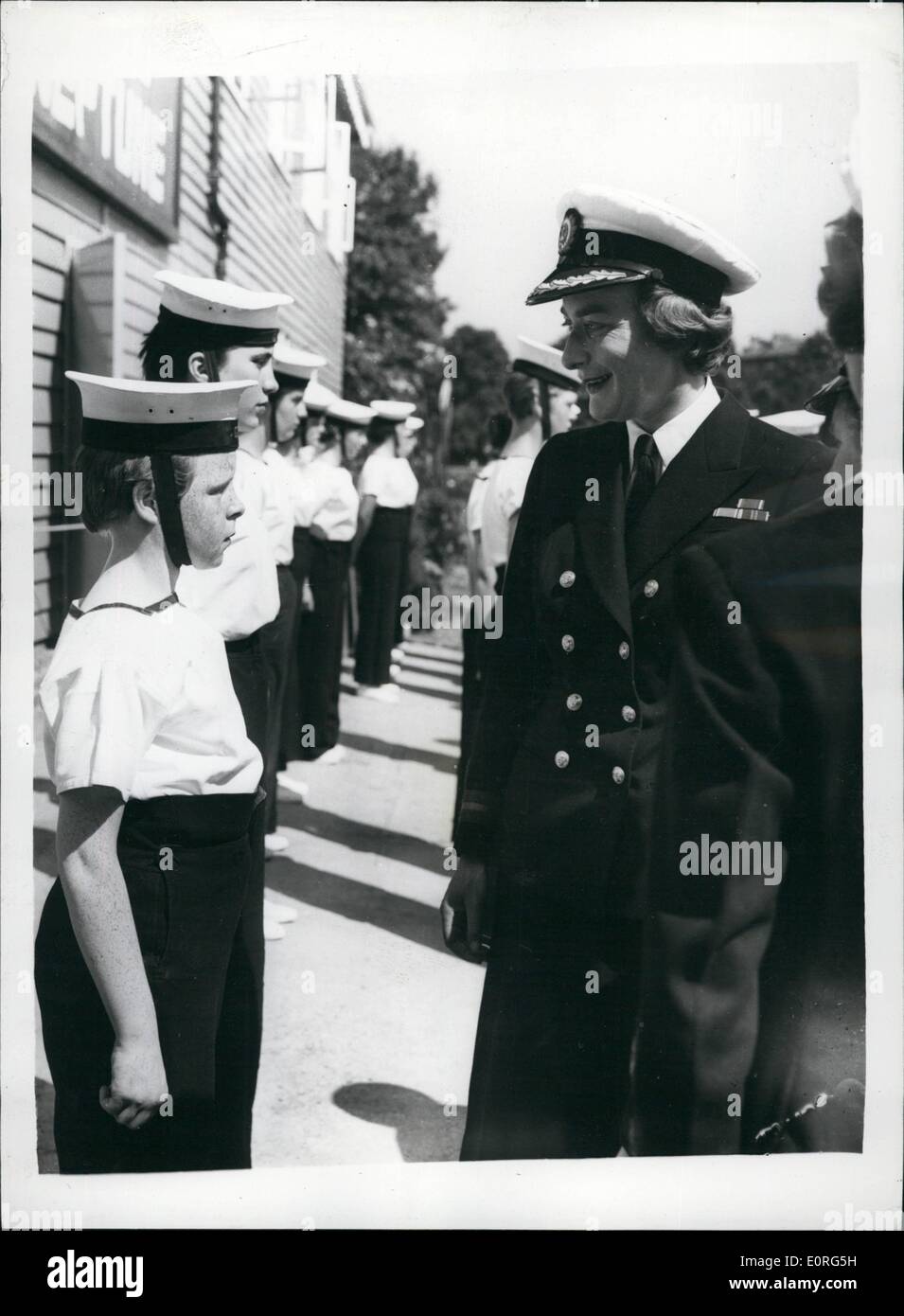 Aug. 08, 1959 - Lady Pamela Mountbatten visits girl's nautical training ...