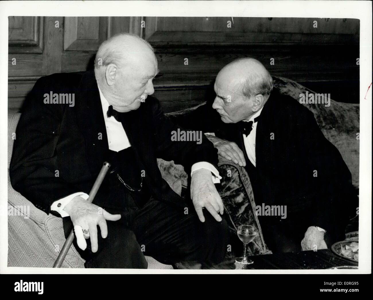 Jun. 23, 1959 - Sir Winston Churchill And Earl Attlee Attend Australia ...