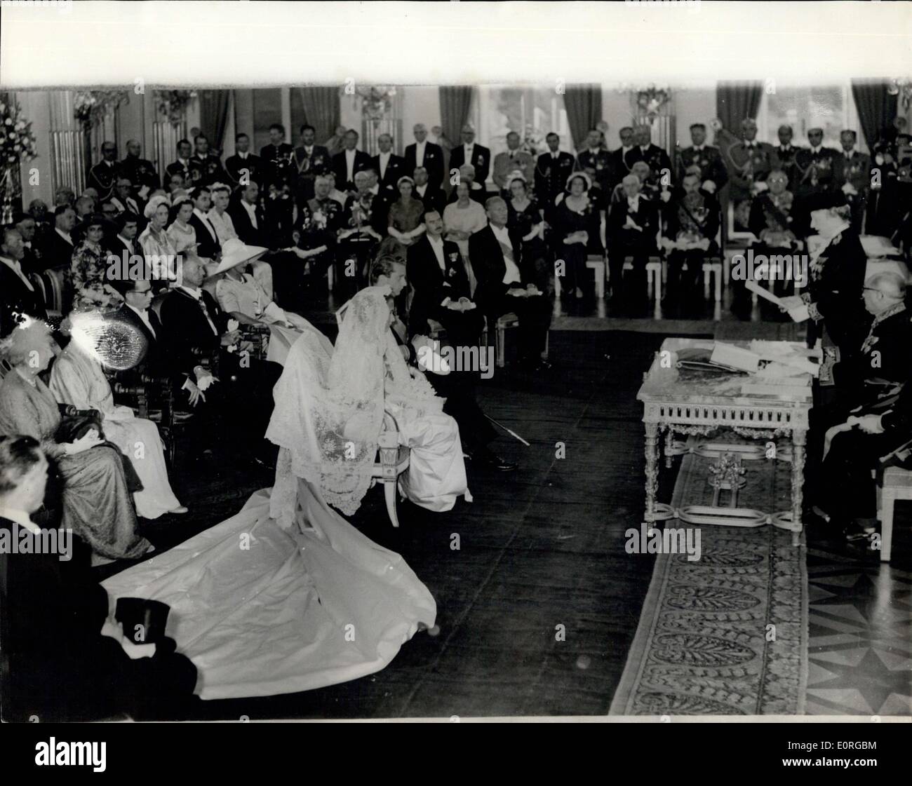 Jul. 02, 1959 - Prince Albert weds Princess Paola.: Prince Albert of ...
