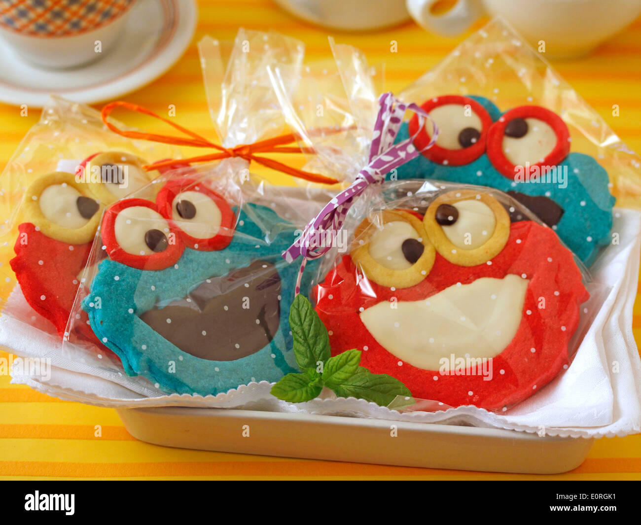 Monster cookies. Recipe available Stock Photo - Alamy