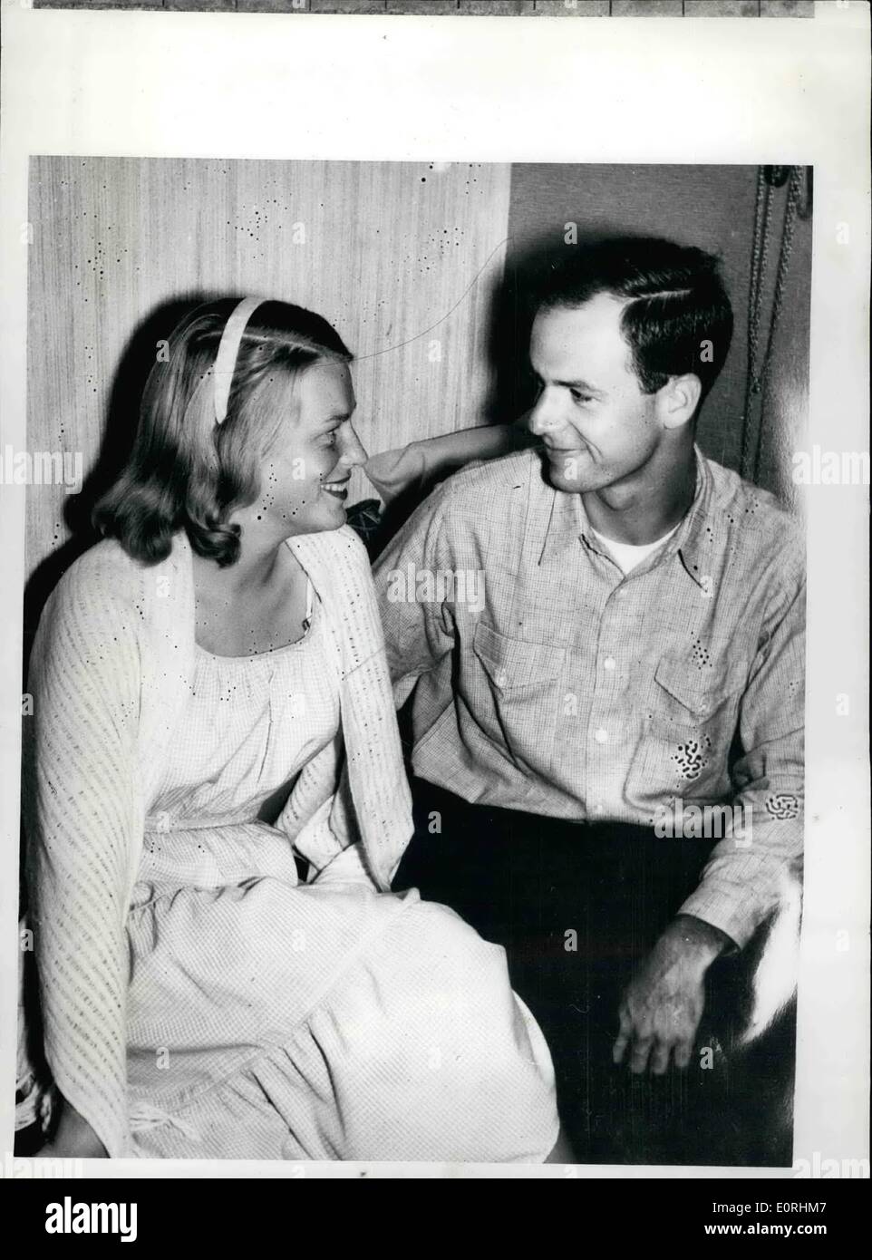 Aug. 08, 1959 - Billedsentralen Oslo: Steven Rockefeller and Anne Marie ...