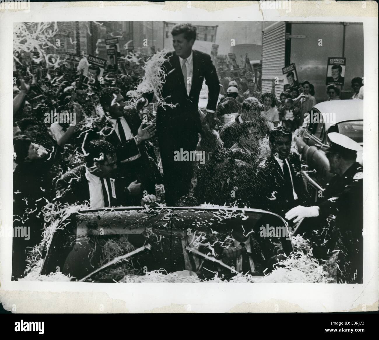 Oct. 10, 1959 - In memory of President John F. Kennedy campaigning for ...
