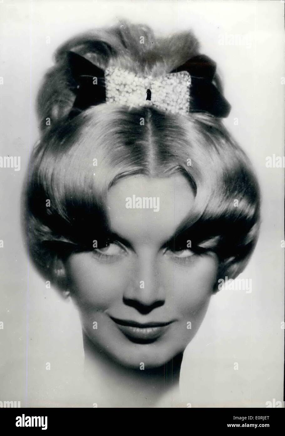 Oct. 10, 1959 - Latest In Hair Styles. Photo shows New Winter Coiffure ...