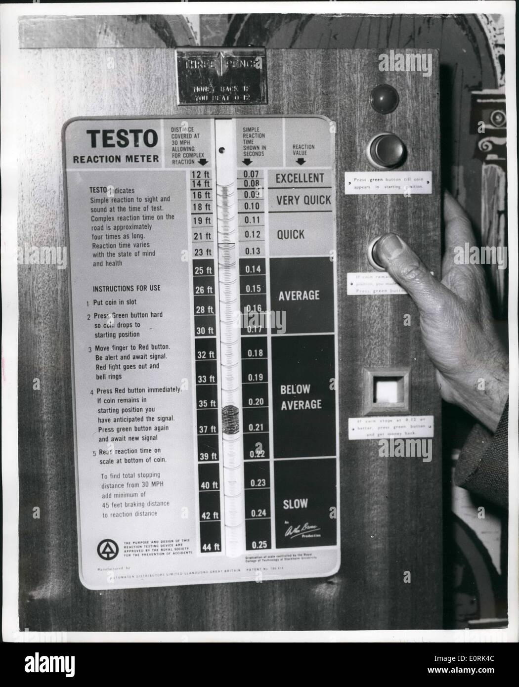 Stop machine hi-res stock photography and images - Alamy