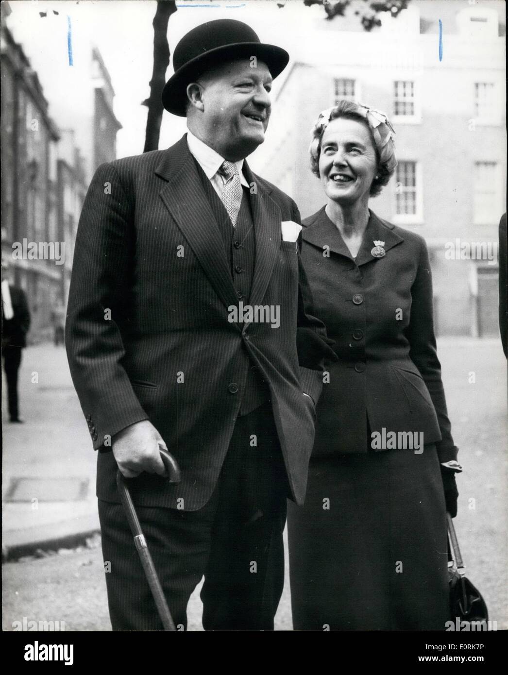 Oct. 16, 1959 - 16-10-59 Mr. Butler and his bride to be. Home setary to ...