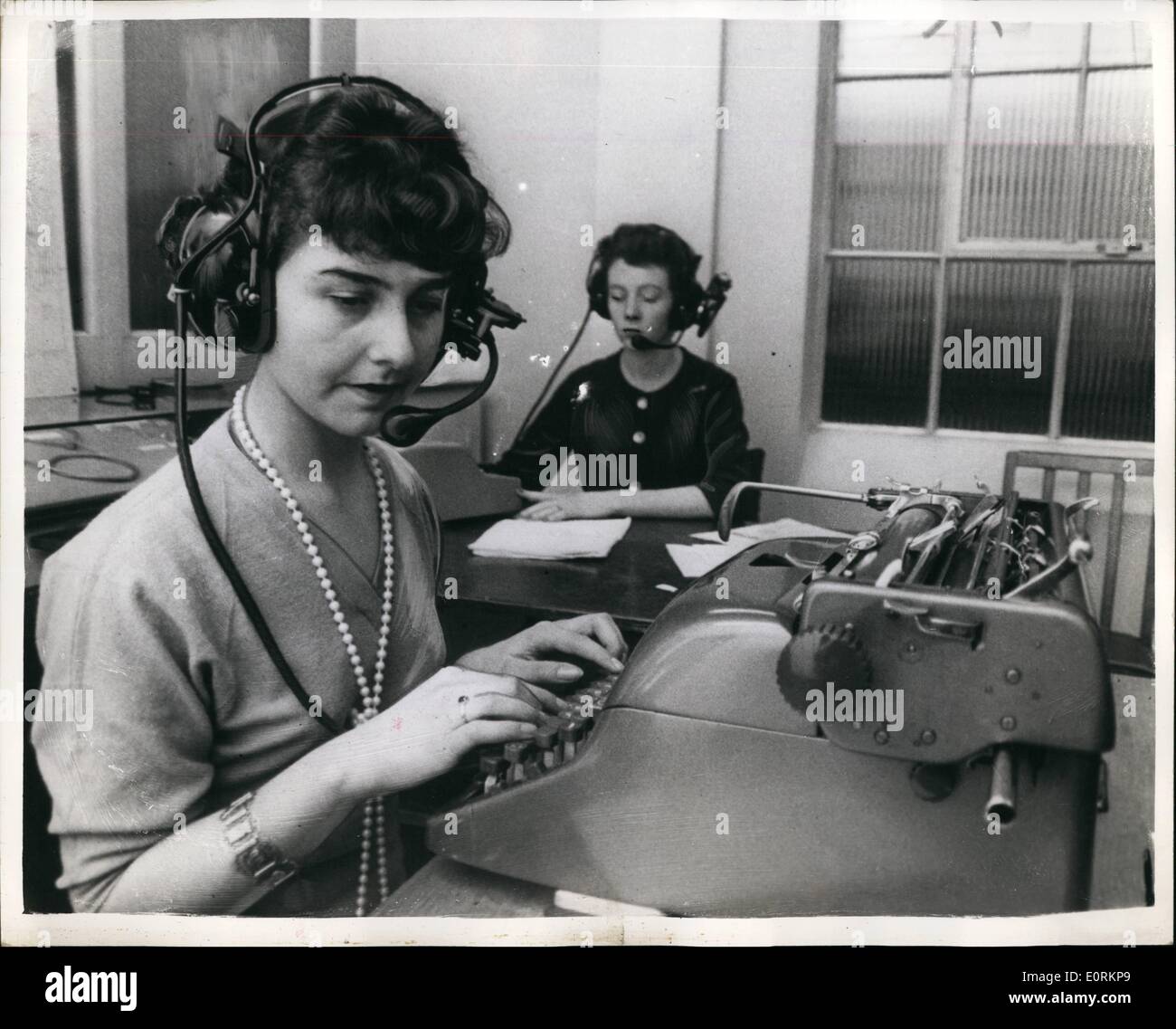 Jan. 01, 1960 - How the typists solve the Noise Problem: Harley Street ...